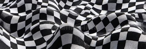 Checkerboard Pattern Fabric Displayed On A Surface In A Wavy Formation