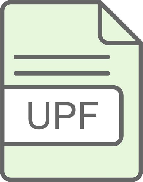 UPF File Format Fillay Icon Design Vector Art At Vecteezy