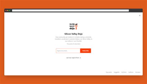 Startup Dojo Newsletter Italiane