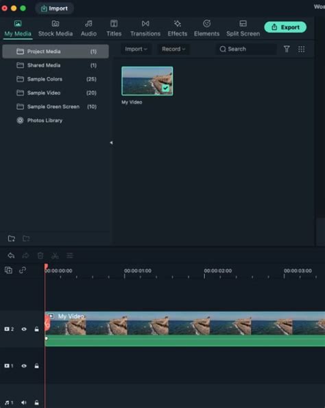 Editing Timeline