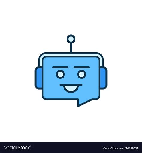 Chatbot Speech Bubble Concept Creative Colored Vector Image