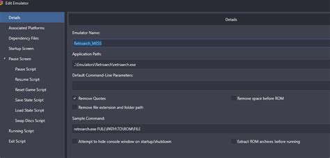 Need Clarity How Launchbox Passes Command Line Parameters To The Retroarch Mamecurrent Core