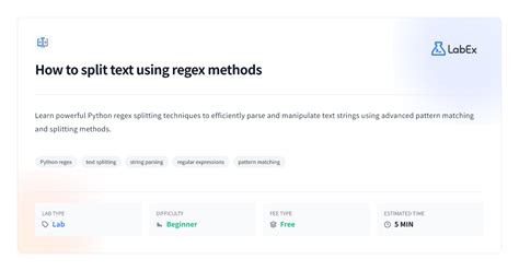 How To Split Text Using Regex Methods Labex