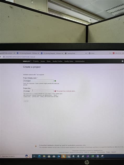 We Have Installed Sonarqube In Our Office Environment We Are Not Able