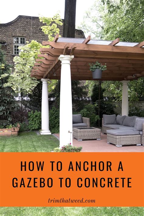 Sturdy Gazebo Anchoring A Step By Step Guide