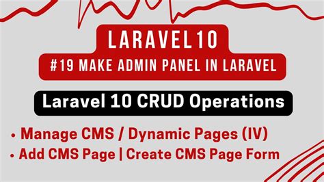 19 Laravel 10 Crud Operations Cms Dynamic Pages Iv Addedit