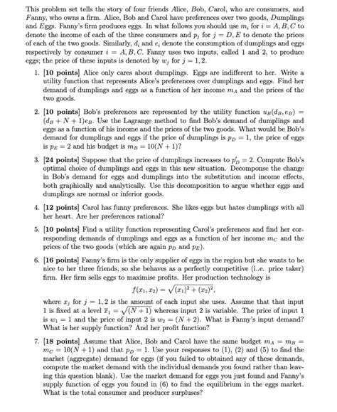 Solved This Problem Set Tells The Story Of Four Friends Chegg