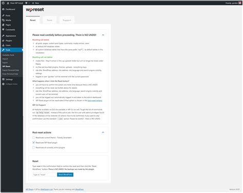 Wp Reset Plugin And How To Reset Your Wordpress 2025