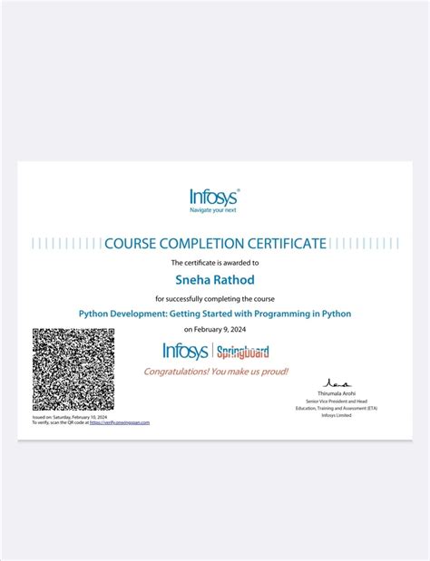 Python Codingbeginner Infosyscertification Sneha Rathod