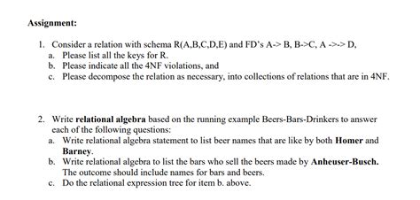 Solved Consider A Relation With Schema R A B C D E And Chegg