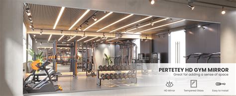 Pertetey Home Gym Mirror 48x24 Incheach 3pack Wall