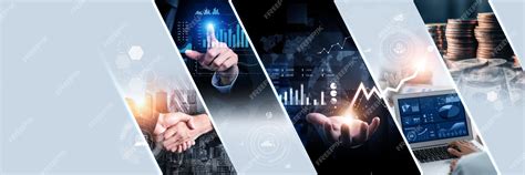 Premium Photo Futuristic Business Digital Financial Data Technology