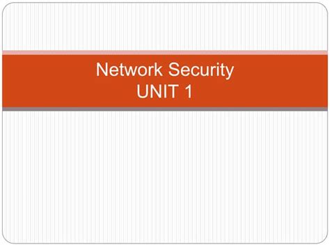 Network Security Introduction Part Pptx