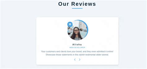 How To Design A Testimonial Slider In Html Css Javascript Review
