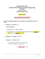 ECE Homework Fall Pdf Oakland University Babe Of Electrical Computer