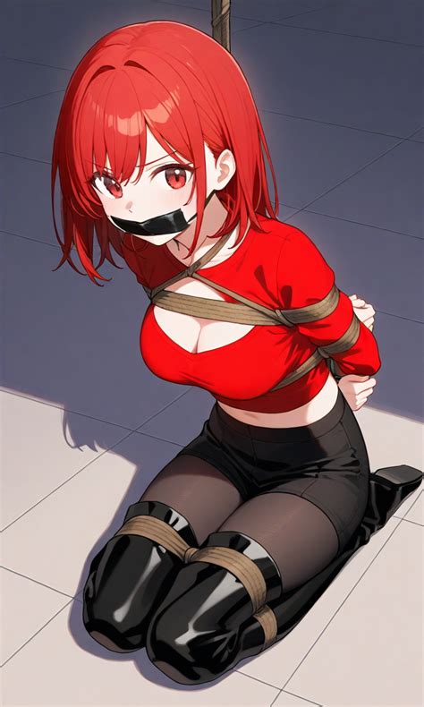 Girl Red Hair Bound And Gagged By Whiteghost76 On Deviantart