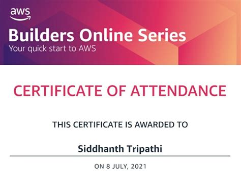 Siddhanth Tripathi On Linkedin Amazonwebservices Buildersonlineseries Aws Quickstartaws