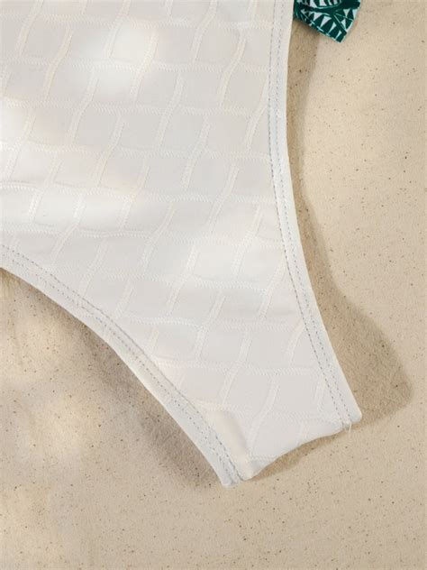 Badu Bg Секси флорални бикини 2022 Biquini Бандажни бански костюми с висока талия Дамски