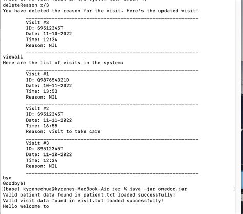 Deleting Reason For Visit Does Not Update The Text File · Issue 8