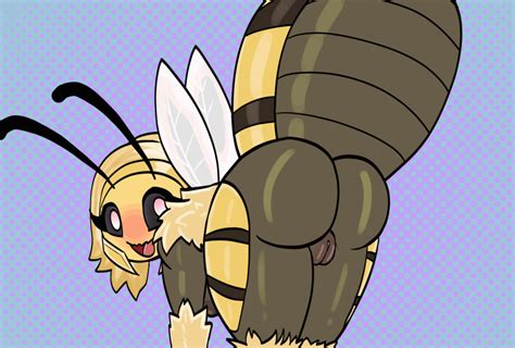 rule 34 animated anthro arthropod bee blossom thousandfoldfeathers fazmaz female hi res