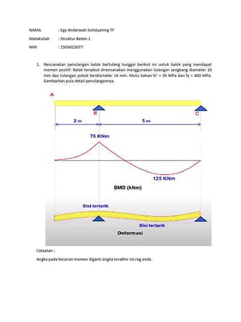 Tugas 3 Struktur Beton 1 Pdf