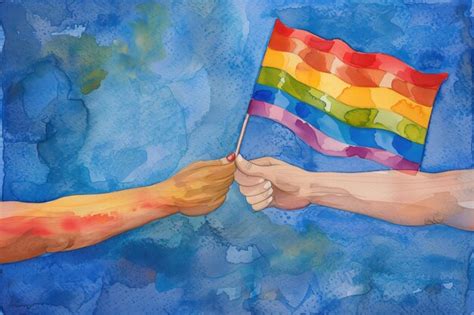 Premium Photo Pride Month Lgbtq Greeting Card Background Generative Ai