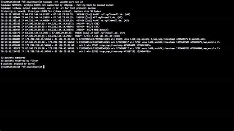 Anetp 3 Way Handshake Tcpdump Youtube