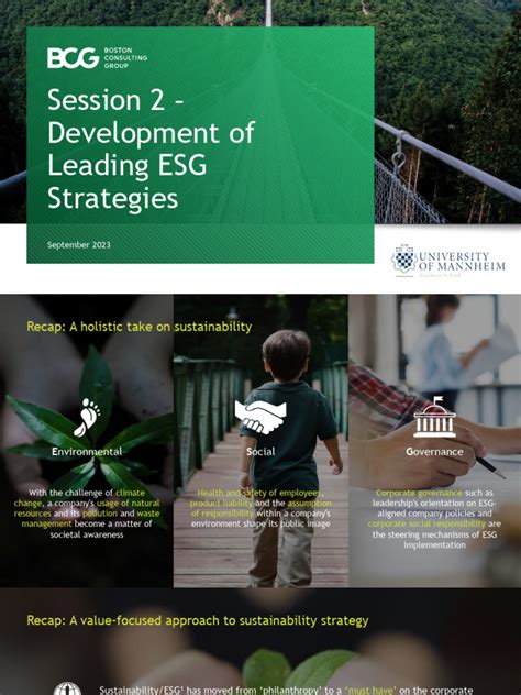 Lecture 2 Development Of Esg Strategies 2 Pdf Sustainability Governance