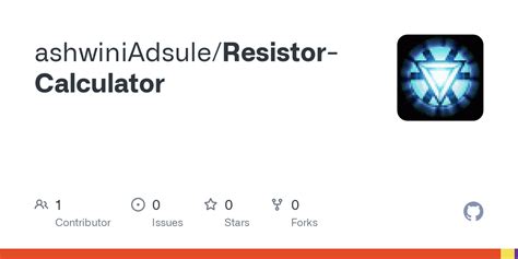 GitHub AshwiniAdsule Resistor Calculator