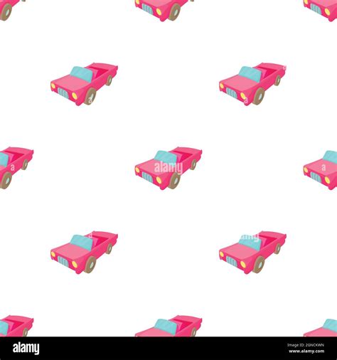 Red Car Pattern Seamless Background Texture Repeat Wallpaper Geometric Vector Stock Vector Image