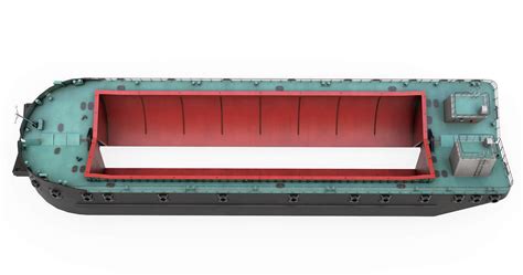 Split Hopper Barge 3d Model By Igoryerm