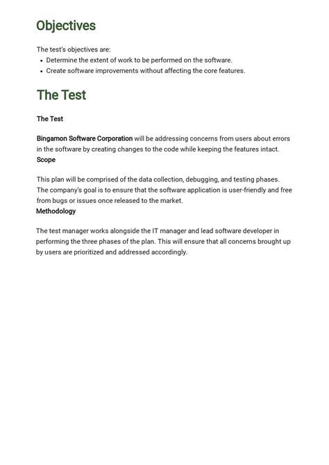 Regression Testing Template