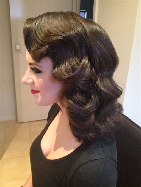 Finger Wave 1920s Hair Soft Wavy Hair Vintage Hair Classic Hair