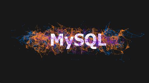 Mysql Database Banner With Colorful Plexus Design Stock Illustration Download Image Now