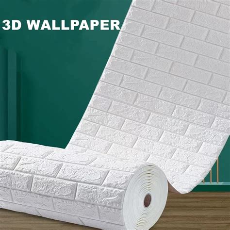 Клейкие обои 3D, 70 см x 100 см, самоклеящиеся, белые, синие, розовые ...