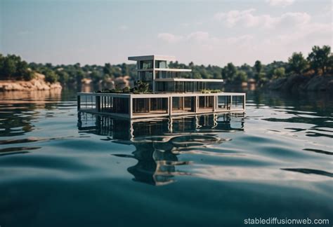Floating Architecture Stable Diffusion Online