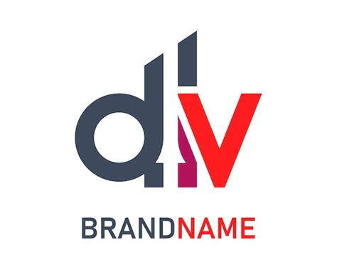 Premium Vector Letter Dv Logo Design Template