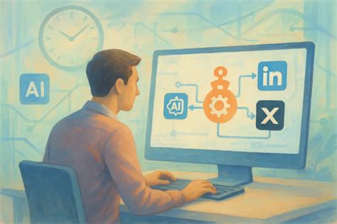 automates daily linkedin posts from trending ai x posts using n8n workflow