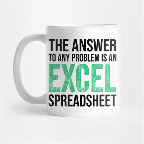 Funny Accountant Excel Spreadsheet Mug