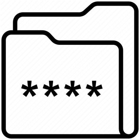 Folder File Document Data Format Password Security Icon Download On Iconfinder