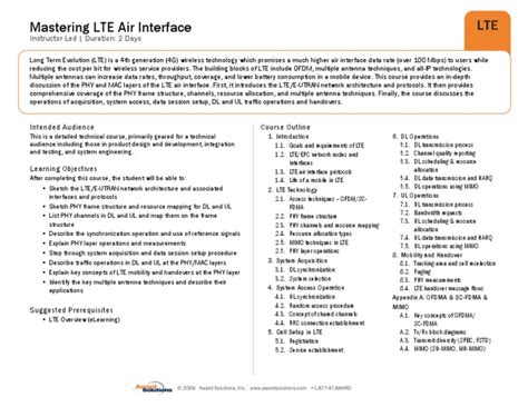 Lte Air Interface Pdf Lte Telecommunication Wireless