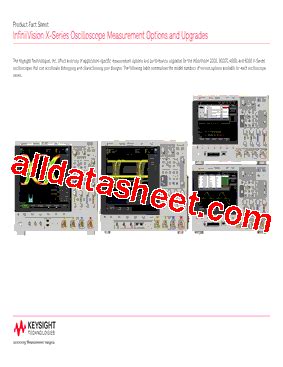 DSOXDVM Datasheet PDF Keysight Technologies