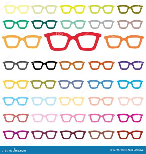 Glasses Set Of 30 Object Stock Illustration Illustration Of Internet