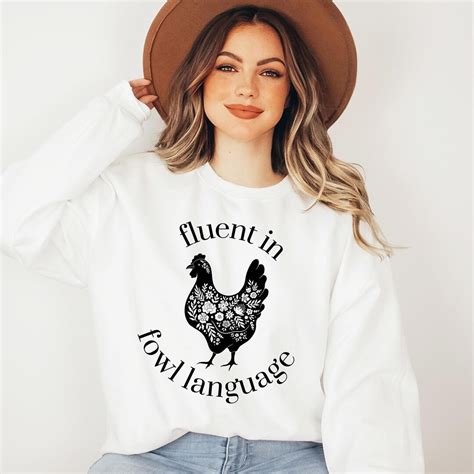 Fluent In Fowl Language Png Svg Funny Chicken Png Svg T For Chicken