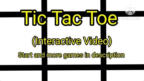 Interactive Tic Tac Toe Video Youtube