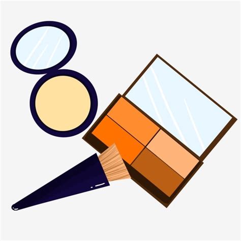 여성용 제품 일러스트 밝은 거울 브라운 파운데이션 화이트 상자 여성 손으로 Png 일러스트 및 Psd 이미지 무료 다운로드 Pngtree