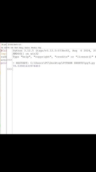 area of a circle in python python coding programming programminglanguage rgeteducation