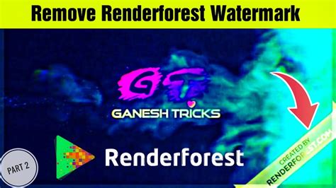 How To Remove Renderforest Watermark🚨 No Crop Trick 2️⃣ Ganeshtricks Youtube