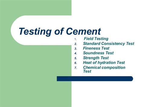 2 Testing Of Cement Ppt