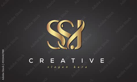 SSJ Creative Luxury Logo Design Stock Vector Adobe Stock